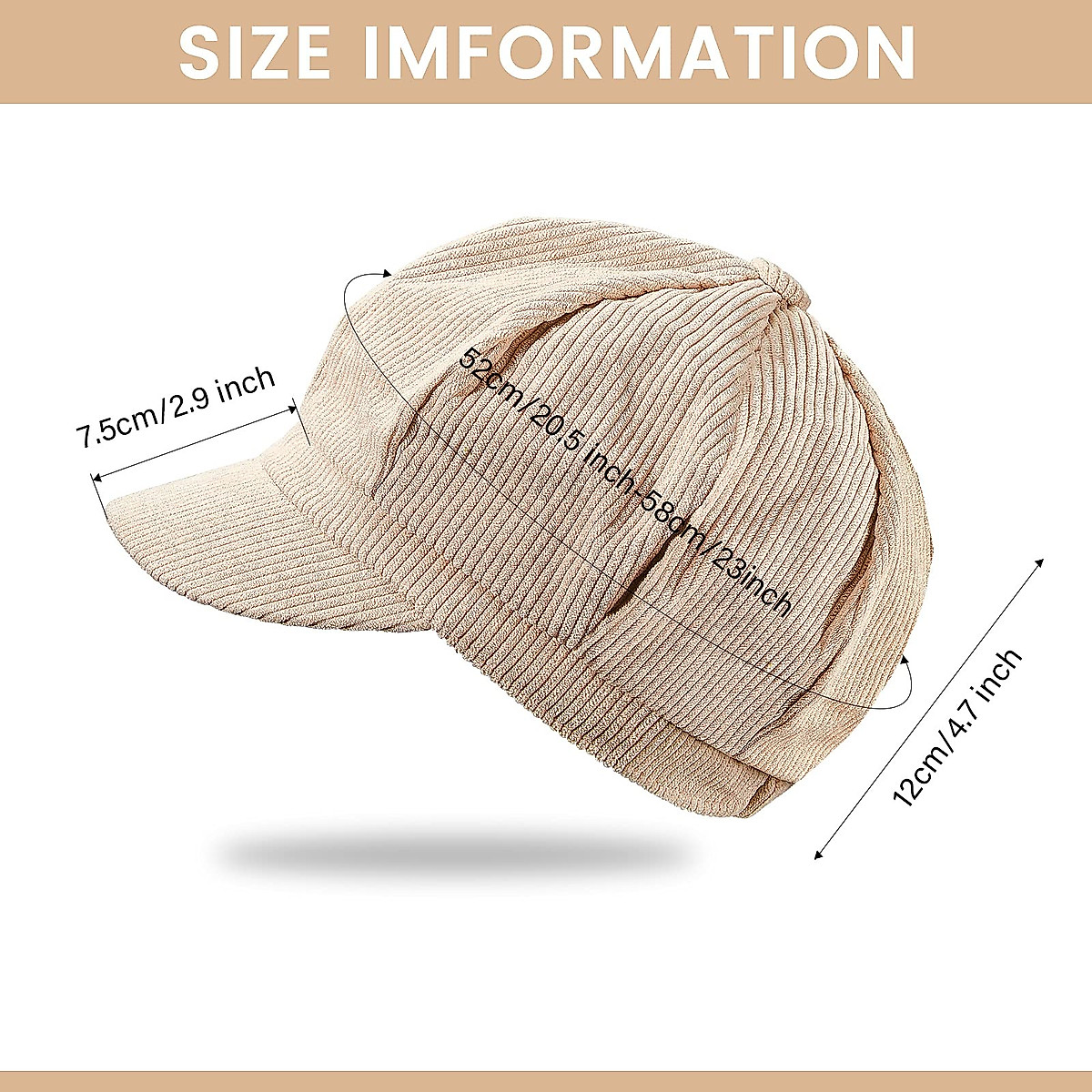 3 Pieces Women Newsboy Cap Winter Beret Cap Cabbie Painter Hat 8 Panel Vintage Octagonal Visor Hats (Black, Beige, Gray)