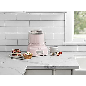 Cuisinart ICE-21PK Frozen Yogurt - Ice Cream & Sorbet Maker, Pink, 1.5 Quart
