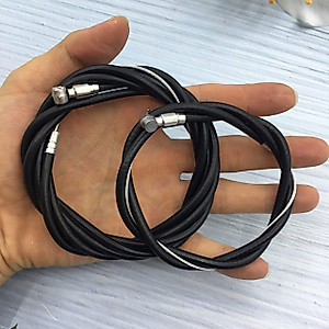 APRUNM Black front and rear brake cables are suitable for bicycle and mountain bike brake cables, bicycle control cables (1 pair)