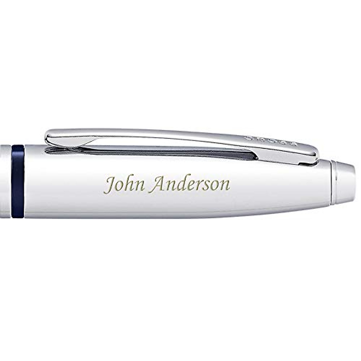 Cross Pen Set | Engraved/Personalized Cross Calais Ballpoint and Rollerball Double Pen Gift Set with Case - Blue. Engraved gift for man or women, with your custom name or message