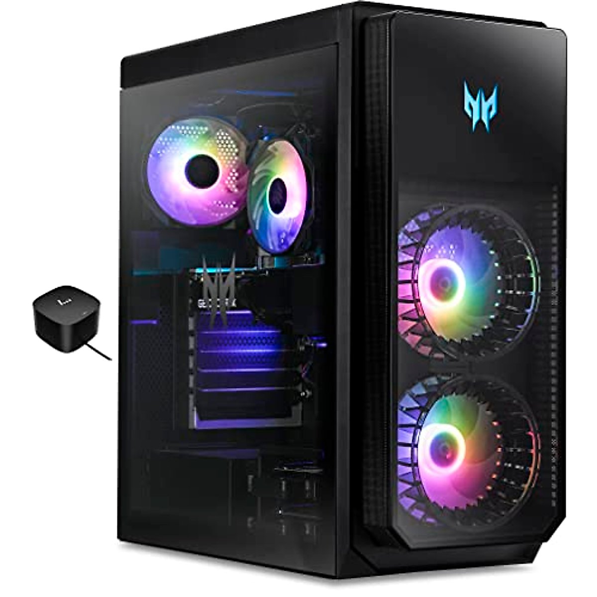 acer Predator Orion 5000 Gaming & Entertainment Desktop PC (Intel i7-12700F 12-Core, 32GB DDR5 4400MHz RAM, 4TB SATA SSD, GeForce RTX 3080, WiFi, Bluetooth, Win 11 Pro) with 120W G4 Dock