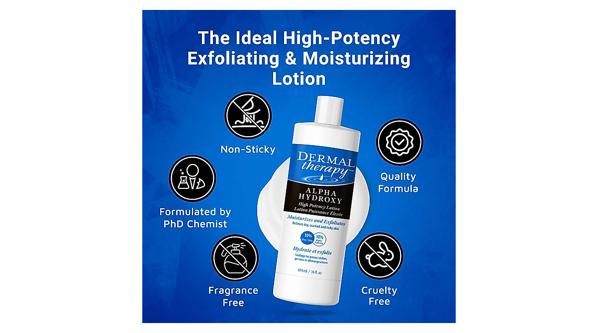 Dermal Therapy Alpha Hydroxy Lotion | Exfoliating Moisturizer for Dry Skin