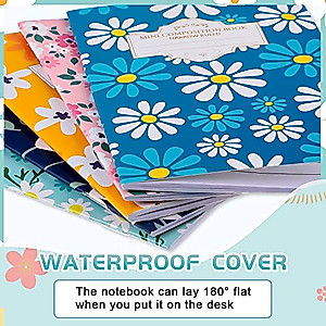 Geelin 56 Pcs Mini Notebooks for Kids Small Composition Books Bulk Assorted Mini School Supplies Small Pocket Notepad for Students Kids, 8 Styles (Floral Style)