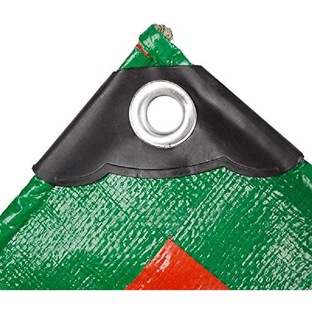 YGCBL Large Heavy Duty Tarpaulin,Tarps,Pe Braided Tarpaulin 190Gsm Garden Niture Cover Rainproof Cloth Home Seal Windproof Window Garden Plant Cover Keep Warm Film Camping Ground Sheet,Green Red,4X6M