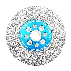 Diamond Granite Cutting Wheel,BRSCHNITT 4-1/2 Inch 115mm Vacuum Brazed Angle Grinder Diamond Blade with 5/8-11 Thread for Grinding Beveling Shaping Rounding Granite,Porcelain,Tile,Stone,Marble,Quartz