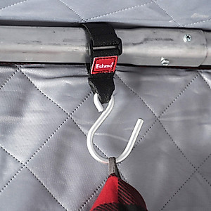 Eskimo Alloy Steel 30611 Ice Shelter Coat Hooks, Black, Standard