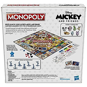 Hasbro Gaming Monopoly: Disney Mickey and Friends Edition Board Game, Ages 8+
