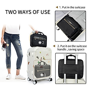 BIRFORK Travel Toiletry Bag, Large Hanging Toiletry Bag for Women Men, Cosmetic Makeup Bag for Traveling, Makeup Organizer for Full-Size Shampoo, Travel Essentials Bag