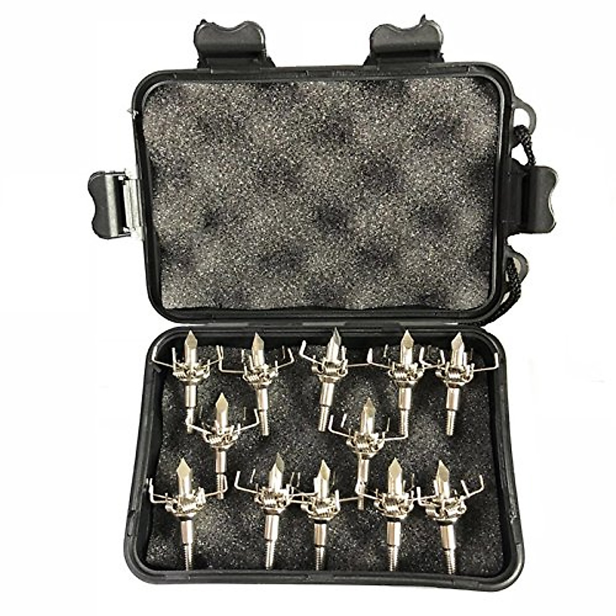 e5e10 12PK Archery Judo Broadheads Points Tips 100Grain Paw Point Arrowheads for Hunting Small Animals (Sharphead)