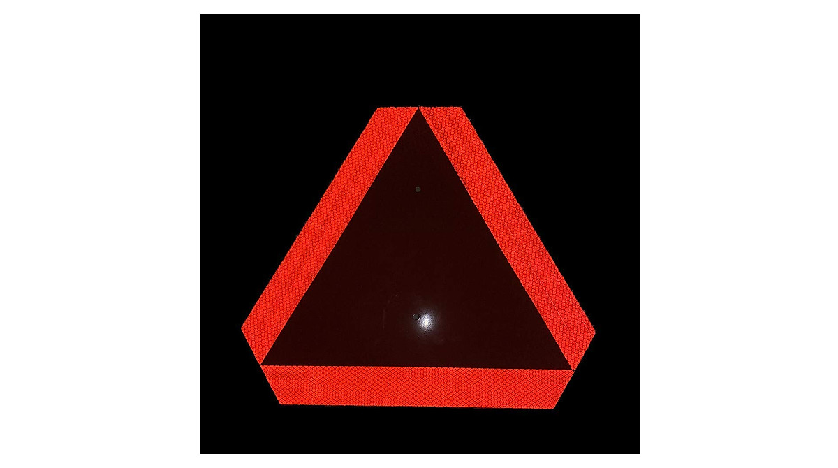 Slow Moving Vehicle Sign 14"x16" Reflective Farm Safety Sign