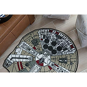 STAR WARS Han Solo's Millennium Falcon Small Area Rug | 39 x 52 Inches