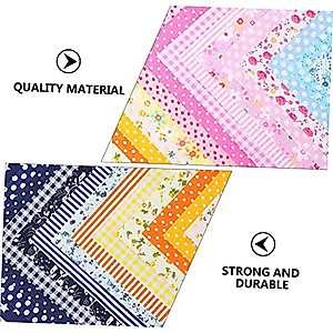 56pcs Small Floral Cloth Group Cotton Percale Sheets Quilting Fabric Handmade Gifts Precut Fabric Scraps Handmade Cotton Fabric DIY Printing DIY Material DIY Craft Cotton Fabric