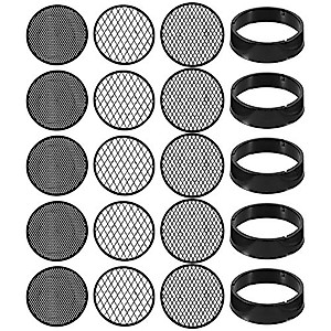 DOITOOL 20pcs Classifier Sifting Pan Outdoor Gold Panning Soil Sifter Sieve Mesh Screen Classifier for Garden Outdoor
