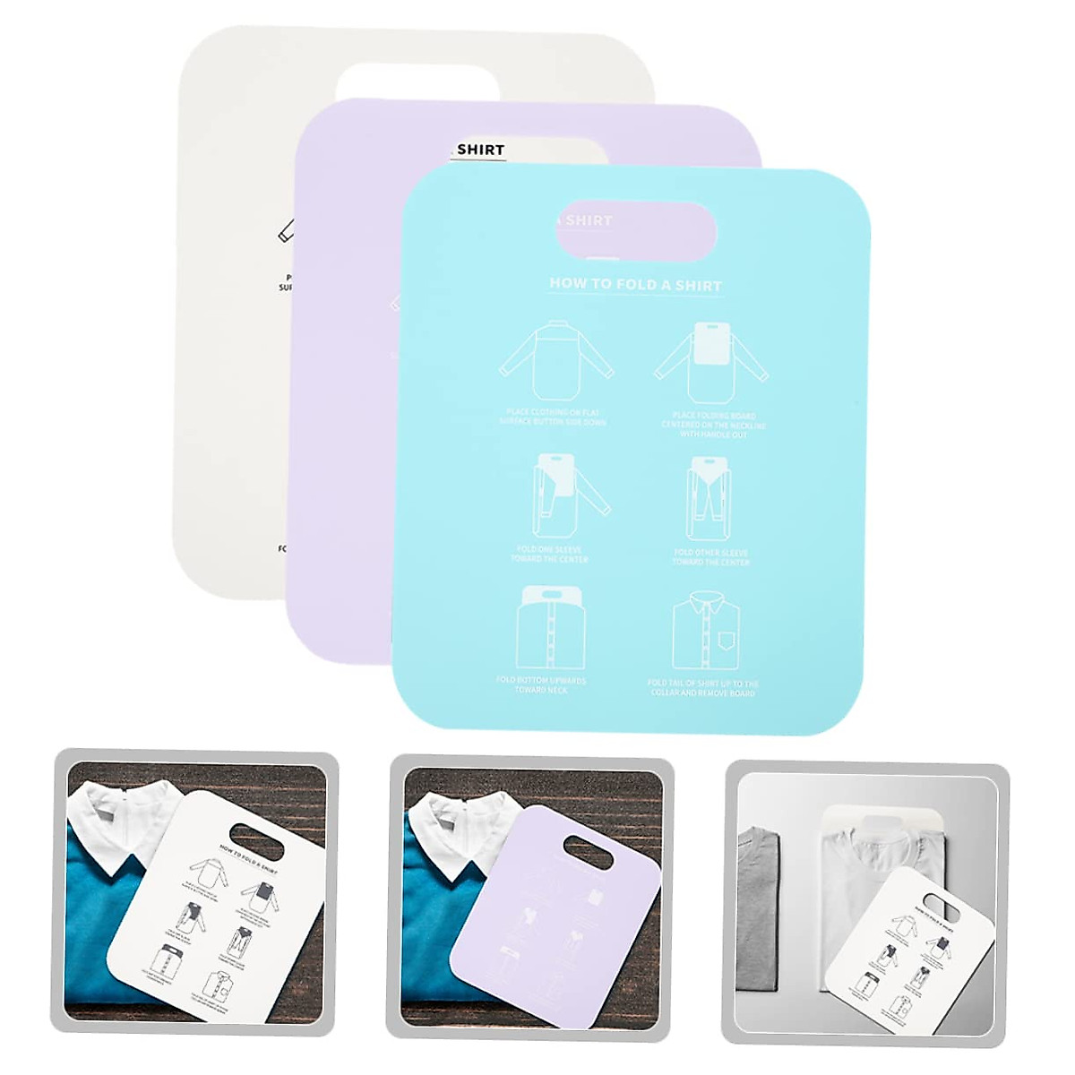 3pcs Clothes Board Clothing Folder Board Folder Board for t Shirt Clothes Folder Folding Board Shirt Folding Board Laundry Folder Board T-Shirt Folder T Shirt Folder Board