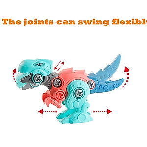 BEIGUO 4 Pack Jumbo Dinosaur Eggs with Take Apart Dinosaur Toys Building Toys for Kids Boys Girls Easter Basket Stuffers Gifts