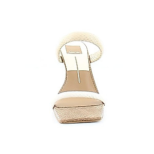 Dolce Vita Women's Novah Two Strap, Taupe Multi Embossed Stella, 7