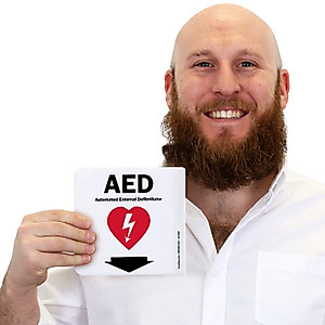 SmartSign "AED" Projecting Sign | 6" x 6" Acrylic