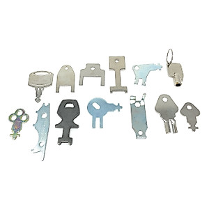 METAL MAGERY Master Dispenser Key Ring Set - 27 Most Popular Paper Towel and Toilet Paper Keys