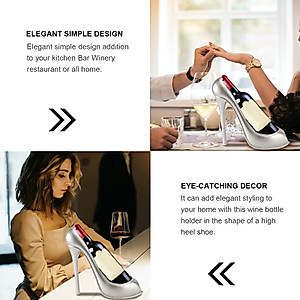 ULTNICE Tabletop Wine Rack 1pc High Heel Wine Bottle Holder High Heeled Shoes Decorative Wine Bottle Holder Wine Bottle Holder Shoe Stylish Conversation Starter Wine Rack Wine Racks Countertop