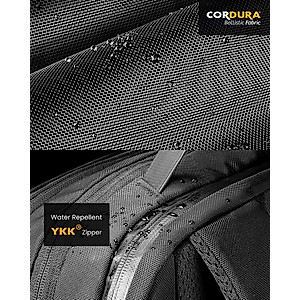 tomtoc 15.6 Inch Professional Business Laptop Backpack, Premium Cordura Material Waterproof Travel Computer Backpack Rucksack with Large Capacity, 26L