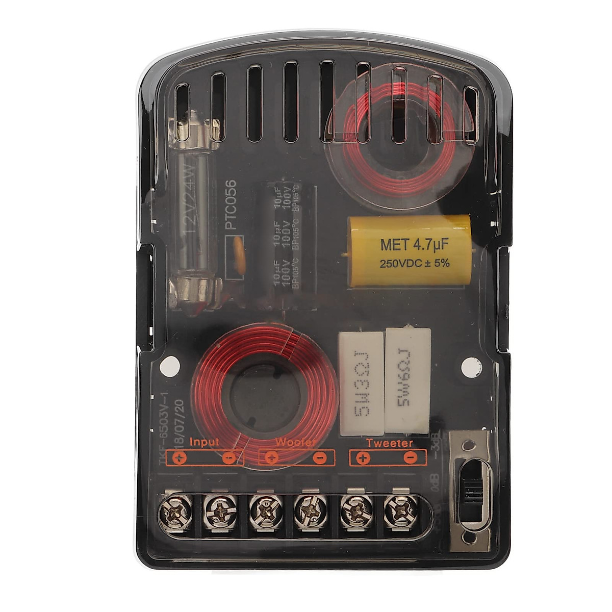 Speaker Frequency Divider, Universal Car Audio Crossover Easy Operation for Automobiles