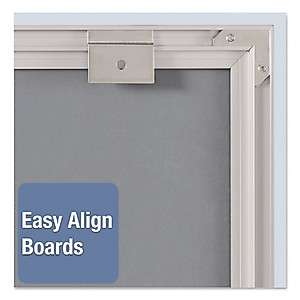 Quartet Matrix Magnetic Modular Whiteboard / Dry Erase Board , 48" x 31", Silver Aluminum Frame (M4831)