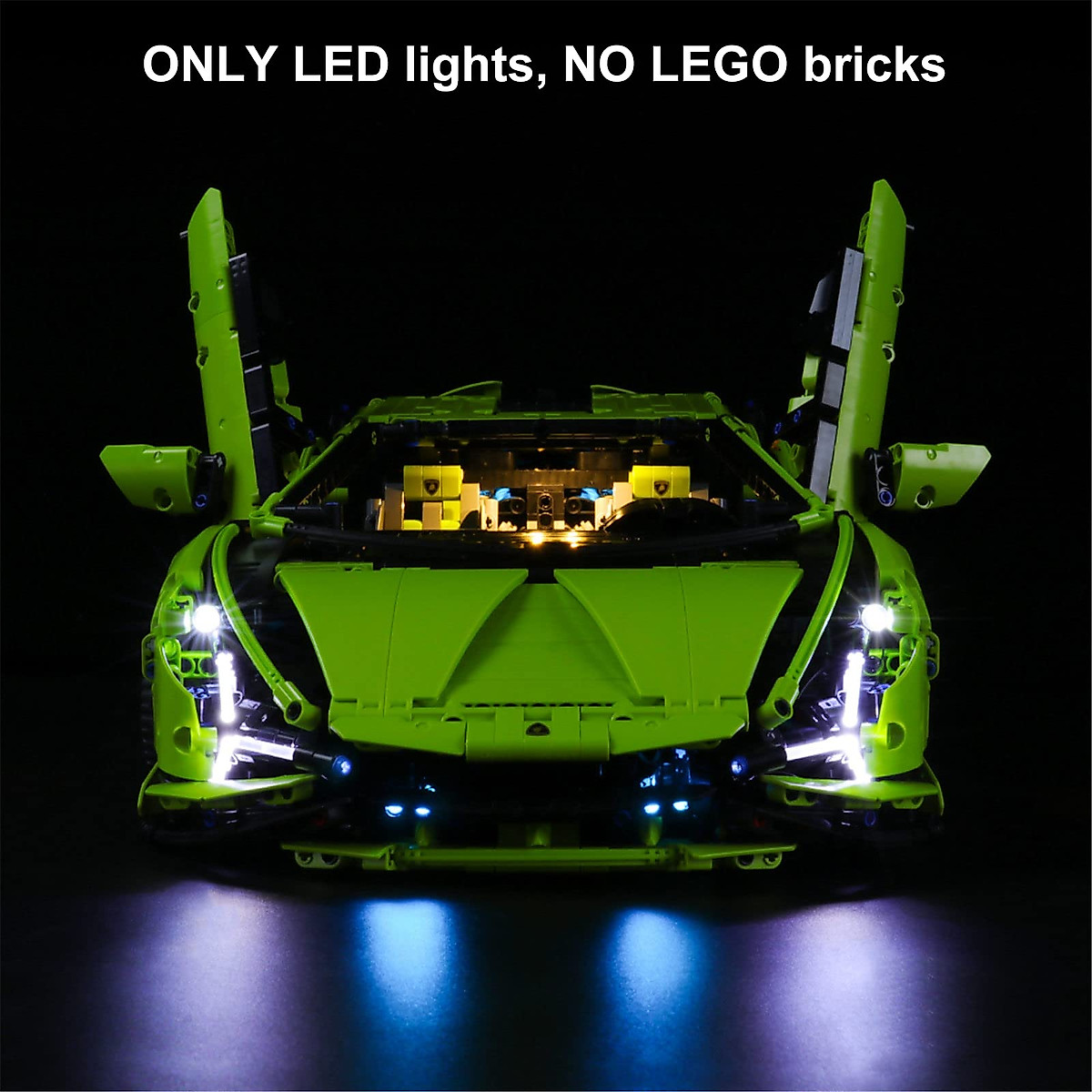 Vaodest LED Light for Lego 42107 Panigale V4R Motorcycle,Design and Configuration Compatible with Model 42107 (LED Light Only, Not Building Block Kit)