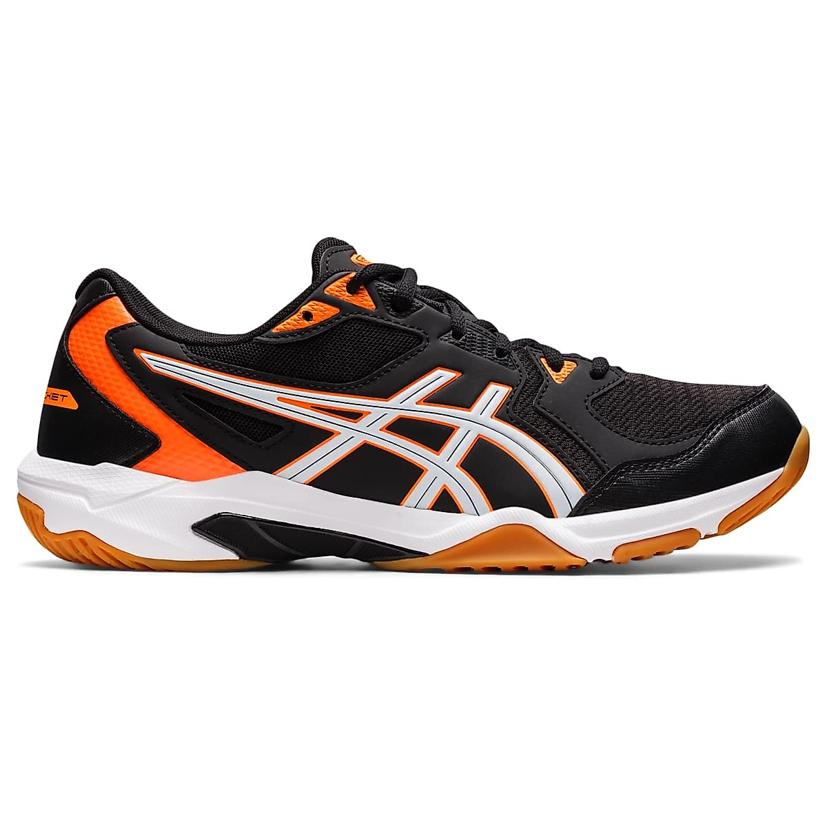 ASICS Men's Gel-Rocket 10 Volleyball Shoes, 7, Black/Shocking Orange