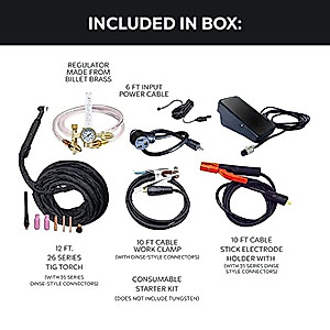 2021 Poweri-TIG 200T Digital DC TIG/Stick Welder LOW 2 Amp Start, Dual Voltage 110v/220v