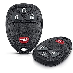 Car Key Fob Keyless Entry Remote Compatible with Chevy Silverado Avalanche Captiva Equinox Express Suburban Tahoe Traverse, GMC Sierra Acadia Savana Yukon, Remote Start Replacement OUC60221, OUC60270