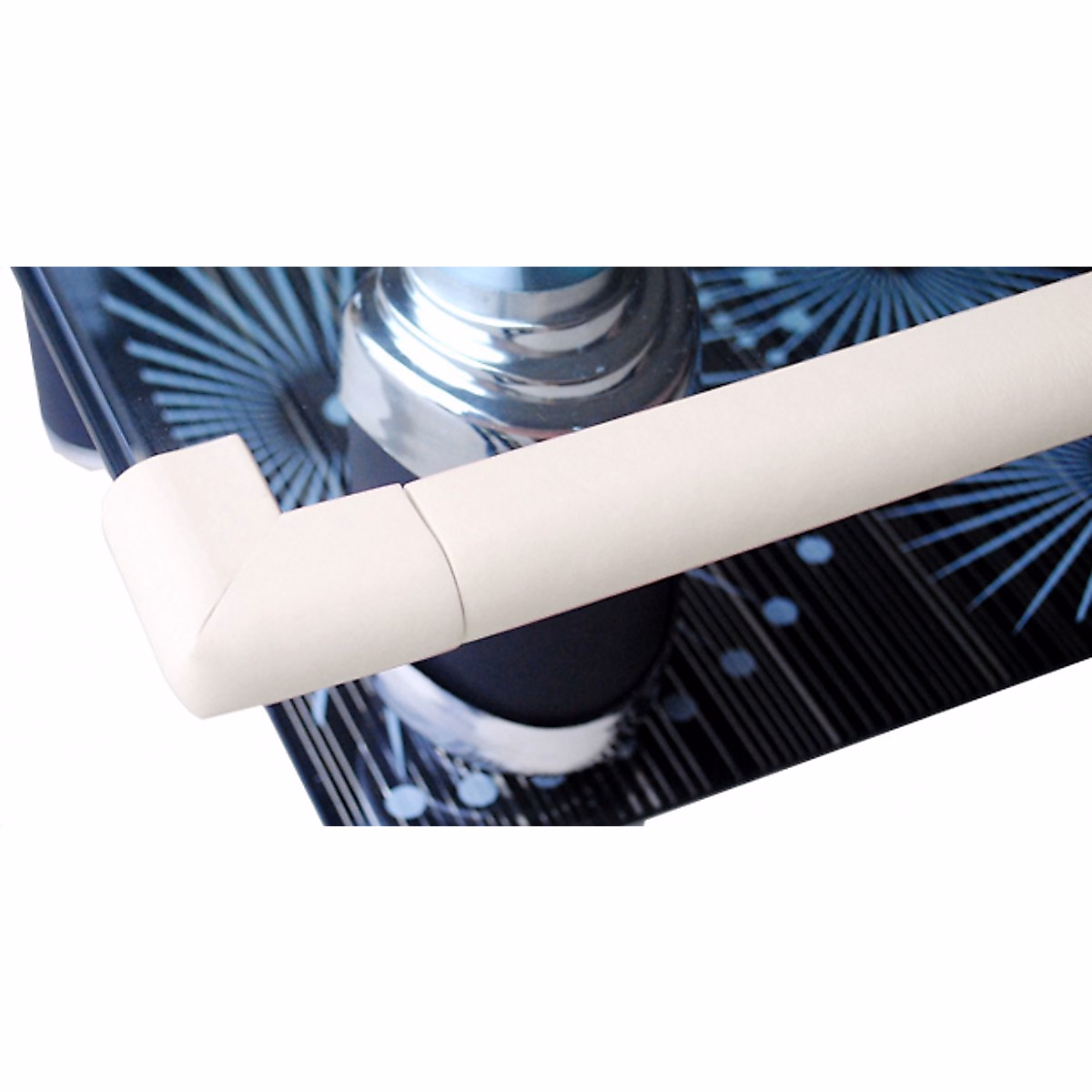 Beige 2x2 Meters (13 FT) U Shape Glass Table Edge Protectors Premium High Density Foam Baby Safety Bumper Guard Foam Strip