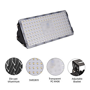 LED Flood Light, chunnuan,100W LED floodlights 9000LM Warm White(2800-3200K) Outdoor Waterproof IP65 Super Bright Flood Lamp Security Light Spotlight Lamp for Outdoor Garage,Garden,Yard
