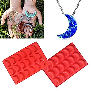 2Pcs Silicone Ice Cube Tray Mold Moon Chocolate Moulds Baking Tool Ice Making Mold for Kids Party Soap Mold Jewelry Kit