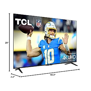 TCL 55-Inch Class S4 4K LED Smart TV with Google TV (55S450G, 2023 Model), Dolby Vision, HDR Pro, Dolby Atmos, Google Assistant Built-In with Voice Remote, Works with Alexa, Streaming UHD Television