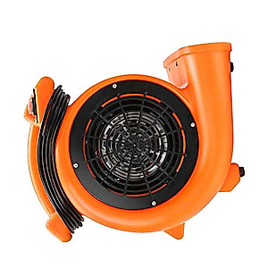 Dryser Air Mover Carpet Dryer 2 Speed 1/2 HP Industrial Floor Fan - Orange Carpet Drying Fan Floor Blower