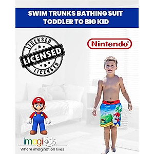 SUPER MARIO Nintendo Mario Luigi Yoshi Little Boys Swim Trunks Multicolor 7