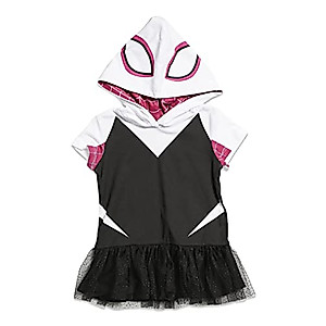 Marvel Spider-Man Spider-Gwen Ghost Spider Little Girls Cosplay T-Shirt and Leggings 6-6X