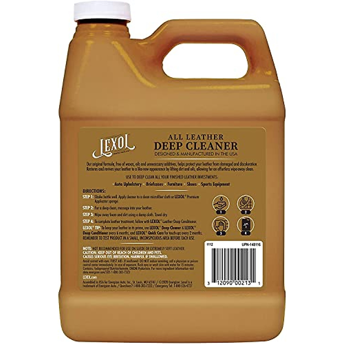 Leather Cleaner, pH Balanced, 33.8-oz.