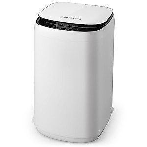 COSTWAY 7.7 Lbs Portable Washing Machine, 0.78 Cu.ft Full Automatic Laundry Machine with 10 Preset Programs, 3 Water Levels, Compact Washer and Spinner Combo for RVs Dorms Apartments, White