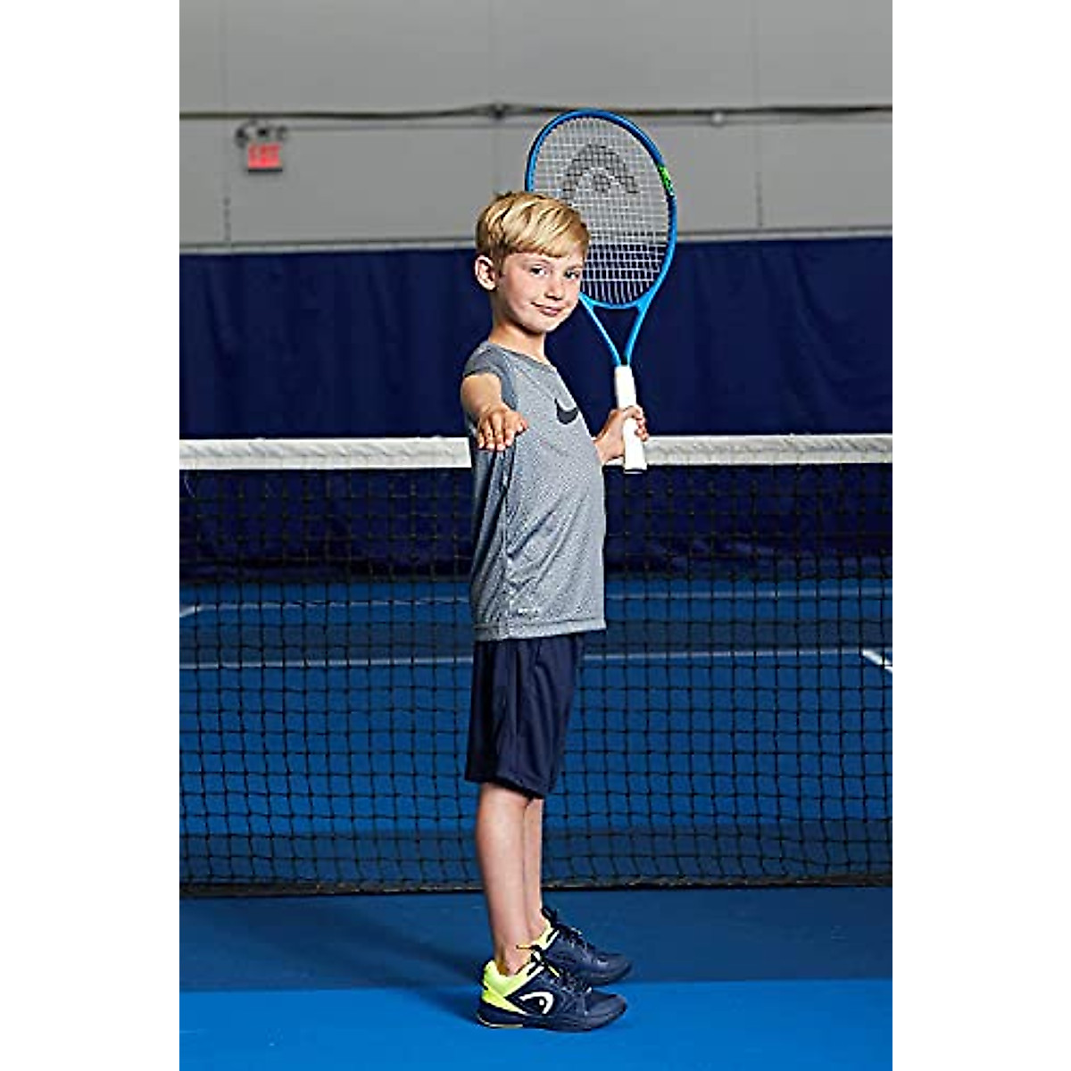 HEAD Speed Kids Tennis Racquet - Beginners Pre-Strung Head Light Balance Jr Racket , Frustration Free Packaging - 25 Inch, Blue