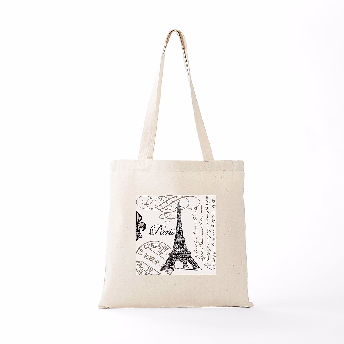 CafePress Vintage Paris Eiffel Tower Tote Bag Canvas Tote Shopping Bag