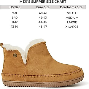 Dearfoams mens Alpine By Dearfoams Men's Brixen Boot Slipper, Whiskey, Large US