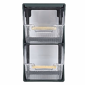 2 Layer Tea Bag Holder, Tea Bag Organizer, Multi Functional Tea Bag Storage Organizer Storage Box for Tea and Coffee Box, Sugar Packets for Kitchen Pantry Cabinets, Countertops