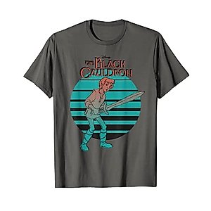 Disney The Black Cauldron Movie Logo and Taran T-Shirt