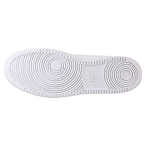 Nike Men's Ebernon Low Basketball Shoe, White/White, 12 Regular US