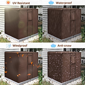 BRIVIC Air Conditioner Covers for Outside Unit Winter AC Covers for Outside Fits up to 30 x 30 x 36 inches