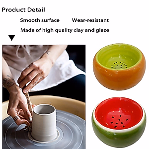 Hamiledyi 2PCS Hamster Bowl,Ceramic Food Water Feeding Dish for Guinea Pigs Gerbil Mouse Rat Chinchilla Hedgehog Sugar Glider