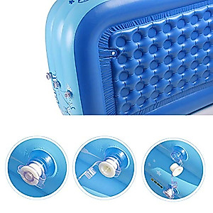 ECOiNVA Inflatable Swimming Pool Bathtubs Hot Tubs with Electric Air Pump (150cm)