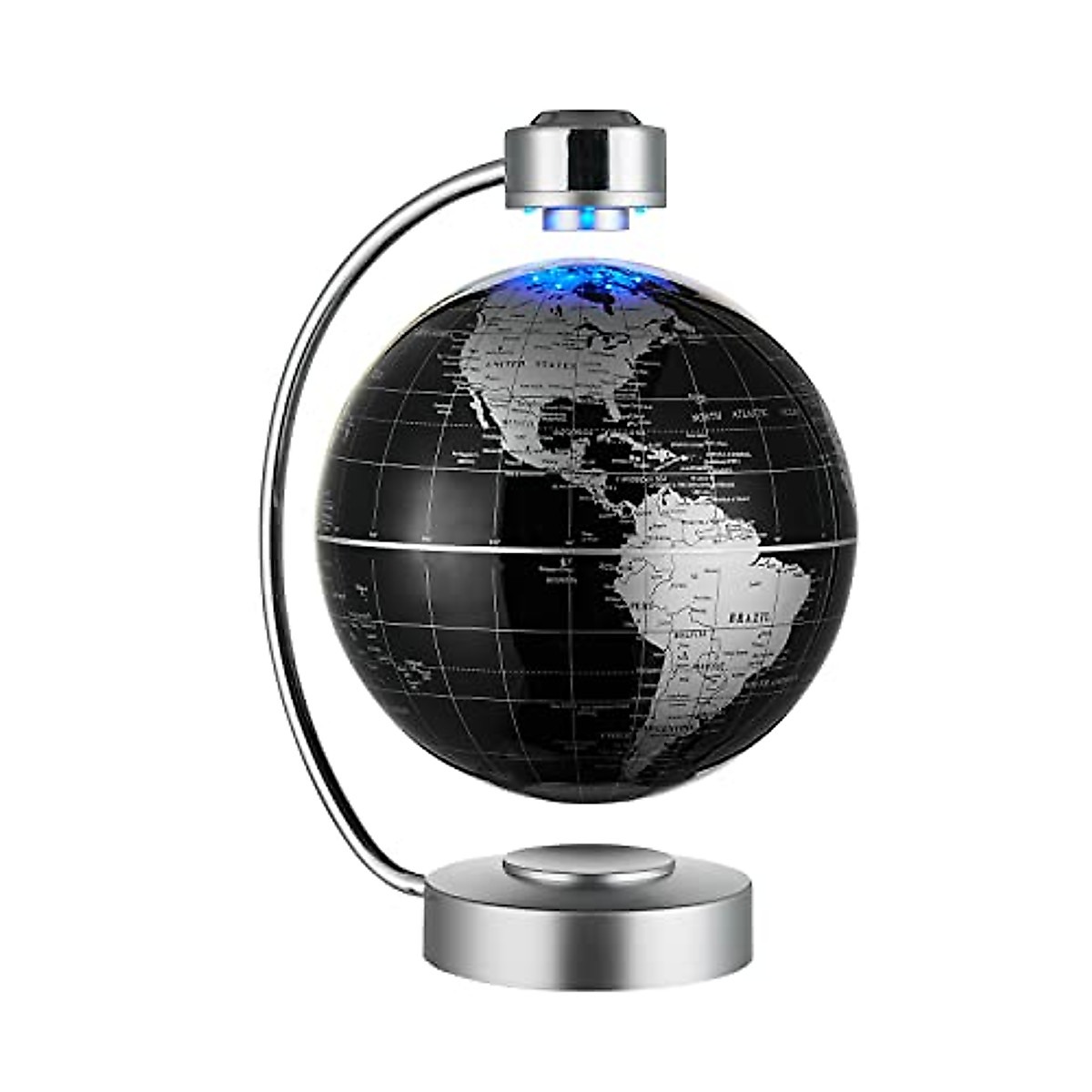 Magnetic Levitating Globe, Large 8inch Floating Globe With LED Lights ...