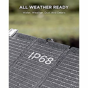 EF ECOFLOW Solar Generator DELTA 1260Wh with 160W Solar Panel, 6 X 1800W (3300W Surge) AC Outlets, Portable Power Station for Outdoors Camping RV High-Power Appliances Emergency